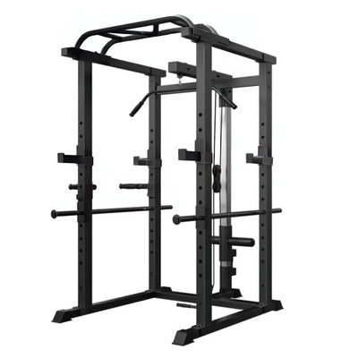 Premium Power Cage Bundle including Power Cage + Olympic Barbell + Cas ...
