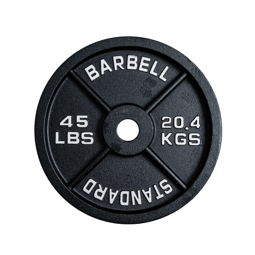 Premium Cast Iron Weight Plates 45 Lbs (1 Pair) – Maison Fitness